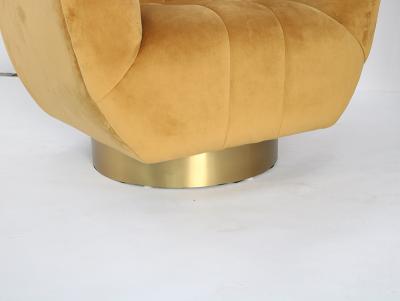 Cina Base di Sofa With Gold Stainless Steel trapuntata sottobicchiere moderno in vendita