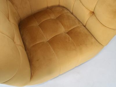 Cina Base di Sofa With Gold Stainless Steel trapuntata sottobicchiere moderno in vendita