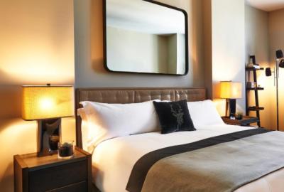 China Modern de Slaapkamermeubilair van het Luxehotel Geen Gevouwen Naar maat gemaakt Te koop