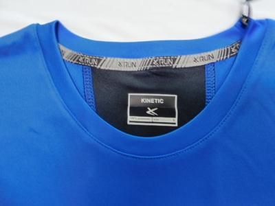 China Fundamentele Snelle Droge OEM keurt 140gsm-van de de Bemanningshals van Stoffenmensen de T-shirtblauw goed Te koop