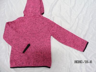 Cina Rivestimento della chiusura lampo dei bambini di Front Placket Knitting Fabric Size 104 per le ragazze in vendita