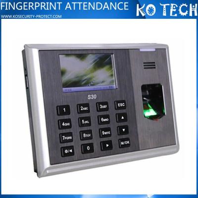 China S30 Fingerprint Time Attendance Touch Keypad Attendance Machine for sale
