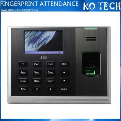 China S30 TCP/IP Biometric Fingerprint Time Attendance for sale