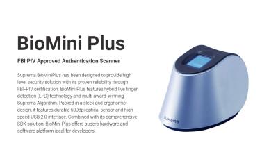 China BioMini Plus Suprema Biometric Fingerprint Reader for sale