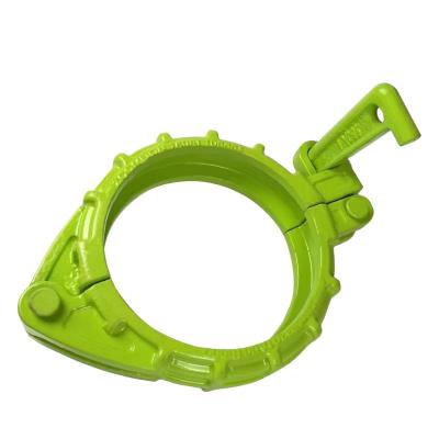 China DN180 Green Plug Type Pipe Clamp 9KG Capacity for Concrete Pump Truck Connection Card Pipe ClampDN125 DN150-New Wholesale for sale