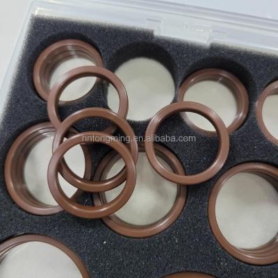 China Carter Excavator Special Flange Pipe Head Oil Seal Flat Fluorine Rubber Sealing Ring O-ring D-shaped square Ring Boxed High Temp for sale