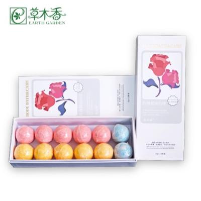 China Rose Essential Foot Bath Ball 30g×12PCS Moisturizing Bath Bomb Foot Soak for sale