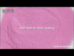 Rosy Herbal Bath Salts 28g×40PCS Pink Bath Salt For Radiant Skin