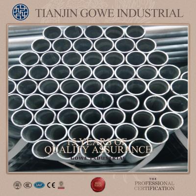 China Construction scaffolding galvanised steel tube hot dip galvanized for sale