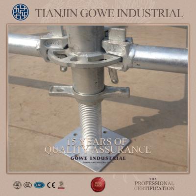 China Hot Dipped Galvanized Adjustable Base Plate / Scaffolding Components for sale