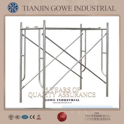 China Q195 pre - galvanized frame scaffolding system customerized 1219 * 1700mm for sale