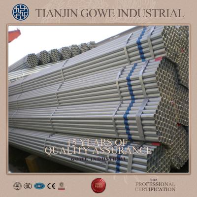 China SGS Certificate Hot Dipped Galvanized Pipe for Double coupler / Fixed coupler 48.3 * 3.2mm * 6m for sale