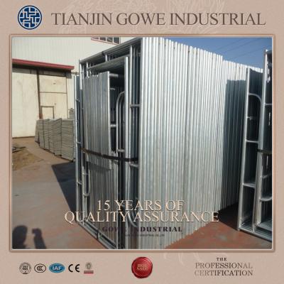 China Steel Galvanized quick scaffold systems / tubular welded frame scaffold for sale