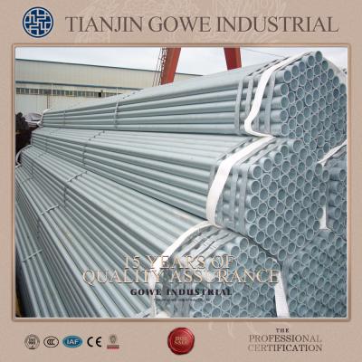 China HDG Finish galvanized steel scaffold tube with BS 1139 EN74 for sale