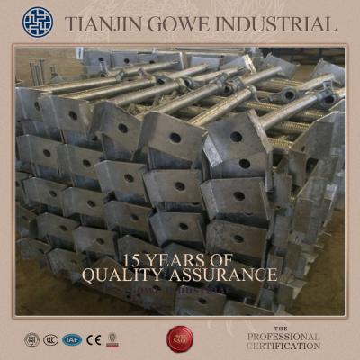 China Solid Painted Adjustable Scaffolding Feet , Scaffolding Base Plates for sale