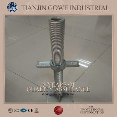 China Q235 Steel Electro - galvanized Adjustable Jack Base For Scaffolding for sale