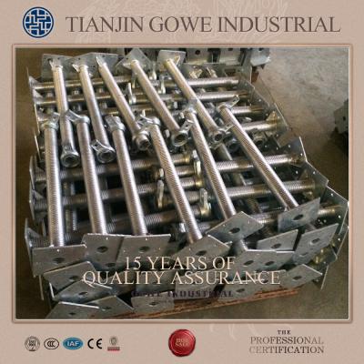 China GOWE Galvanized Adjustable Jack Base for Frame scaffolding Support for sale