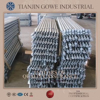 China HDG Q235 Ring Lock Scaffolding System Cross Brace Hot Dip Gavalnised for sale