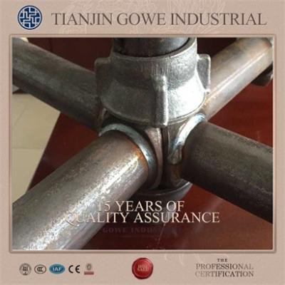 China Hot dip galvanized Steel Cuplock Scaffolding System For building bridges for sale