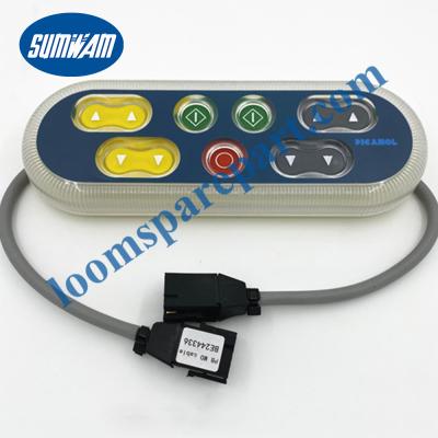 中国 Weaving Picanol Loom Spare Parts Push Button Control Box With Led 販売のため