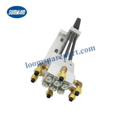 China Textile Toyota Loom Spare Parts Main Six Nozzle With Base Yarn Dyed Swing Nozzle for sale