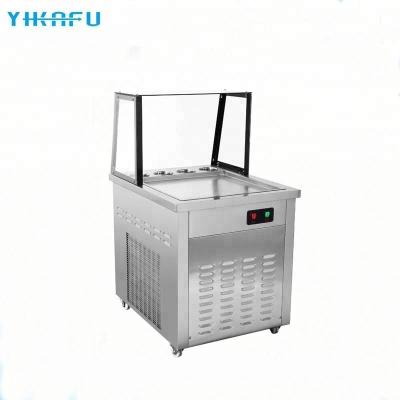 China Factory Price Dust Cover Instant Ice Cream Pan Frying Machine for sale