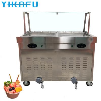 China New issue good quality commercial catering flat pan ice cream roll machines fried ice cream machines for sale