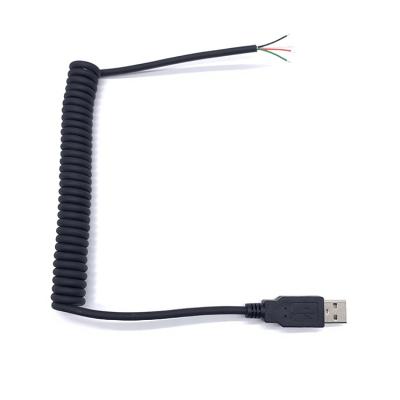Cina Cavo a molla avvolto USB per aprire 4 cavi nudi in scatola Cable finale in vendita