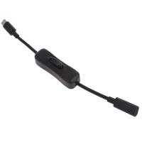 China USB Type C On/Off Switch Cable 0.3m with 5V 2A Output for Raspberry Pi LED Projects for sale