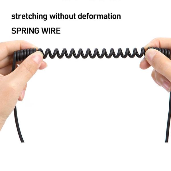 Quality Coiled Spring Wire USB to Open 4 Tinned Bare Wires End Cable for sale