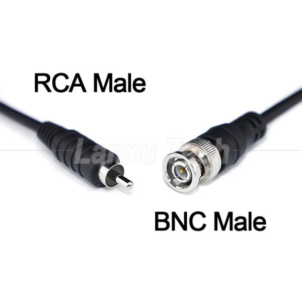 Quality BNC Male to RCA Male AV Extension Cable for CCTV Camera for sale