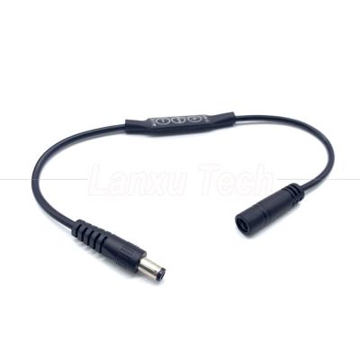 China Stepless Light Male to Female DC Barrel Jack 5.5x2.1mm 5.5x2.5mm 3.5x1.35mm Cable Dimmer for LED Lamp Strip for sale