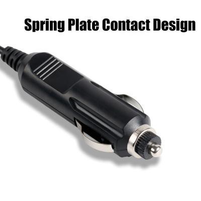 China Custom 1m  12V 24V 2A Cigarette Lighter Male Plug to 5.5x2.1mm DC Car Charger for sale