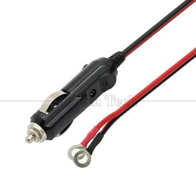 中国 15A 高電流直流電源 タバコプラグからO 丸形のターミナルケーブル 車用 販売のため