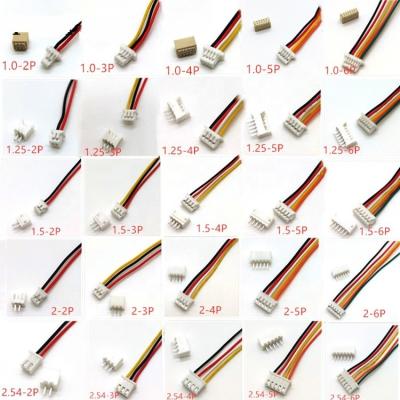 中国 カスタムワイヤハーネス モレックス JST PH XH SH 2p 3p 4p 5p 6p 7p 8p 9p 10p コネクタ・アセンブリケーブル 販売のため