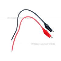 China 12V Red Black Alligator Clips Battery Cable 18AWG 20cm OEM Custom Lengths for sale