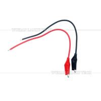 China 12V Red Black Alligator Clips Battery Cable 18AWG 20cm OEM Custom Lengths for sale