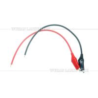 China 12V Red Black Alligator Clips Battery Cable 18AWG 20cm OEM Custom Lengths for sale