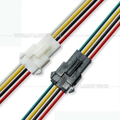 China 2 3 4 Pin SM 2.54mm Connector Male to Female Socket Assembly Cable for GPS LED Light for sale