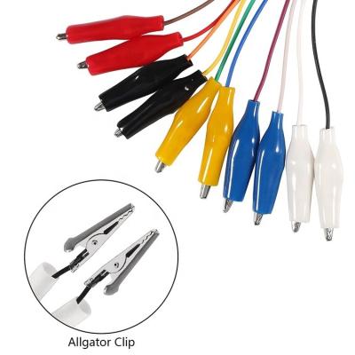 Cina 10 pin Alligator Clip to Female Dupont Breadboard Test Lead Jumper Wires per Raspbrry Pi in vendita