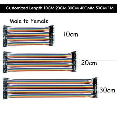中国 20cm 40 PIN 男性から女性 デュポント ブレッドボード GPIO ラスベリーパイ ジャンパーワイヤケーブル 販売のため