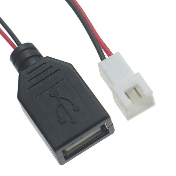 Quality USB Type A Female to JST XH 2.54 Pitch 2 Pin Female Socket Cable for sale