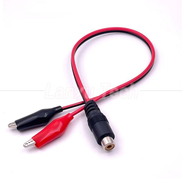 Quality RCA Female AV to Alligator Clips Cable for Speaker for sale