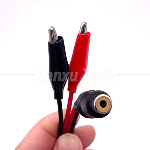 Quality RCA Female AV to Alligator Clips Cable for Speaker for sale