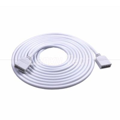 China Female to Female 4 Pin RGB Plug Connector Extension Cable for 5050 3528 2835 LED Strip Light for sale