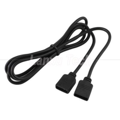 China Female to Female 4 Pin RGB Plug Connector Extension Cable for 5050 3528 2835 LED Strip Light for sale