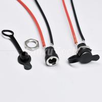 China Waterproof Screw Panel Mount DC Power Socket 5.5x2.1mm Jack to JST SM 2 Pin Cable 0.2m for sale