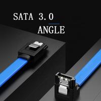China 6Gbps 90 Degree Right Angle SATA Cable 40cm for HDD SSD Hard Disk Data Transfer for sale