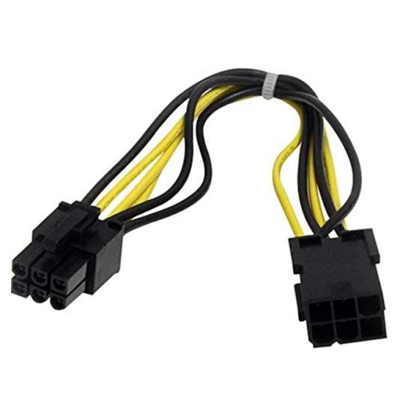 Quality PCI-E 6 Pin to 6 Pin Male to Female GPU  ATX Video Graphics Card PCIE PCI Express Power Cable for sale