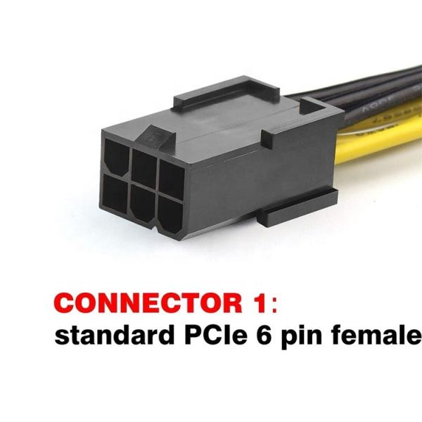 Quality PCI-E 6 Pin to 6 Pin Male to Female GPU ATX Video Graphics Card PCIE PCI Express for sale